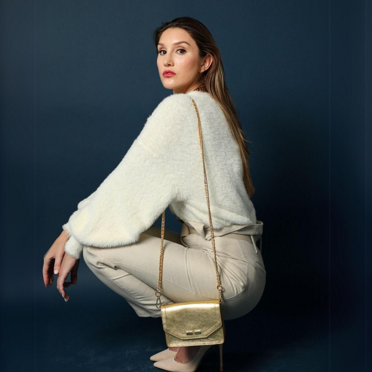 Samuel in Navy Lizard – BENE Handbags